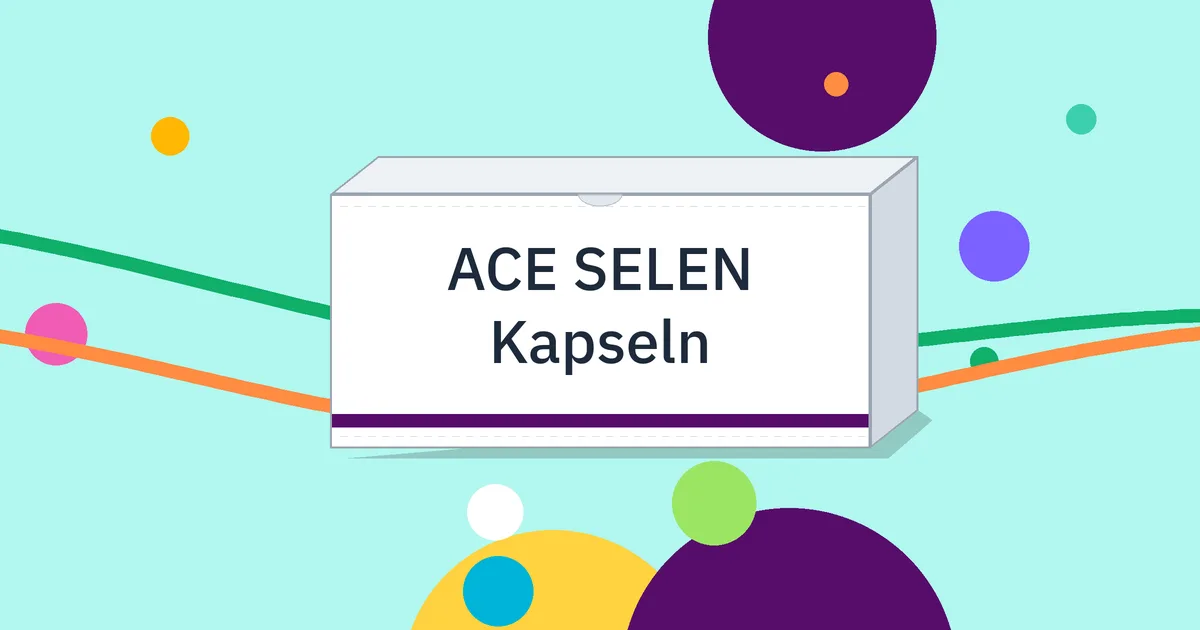 Symbolbild: Packung mit der Aufschrift ACE SELEN Kapseln (PZN 00744462) – Verfügbarkeit und Bezug in Apotheken in Frankfurt am Main