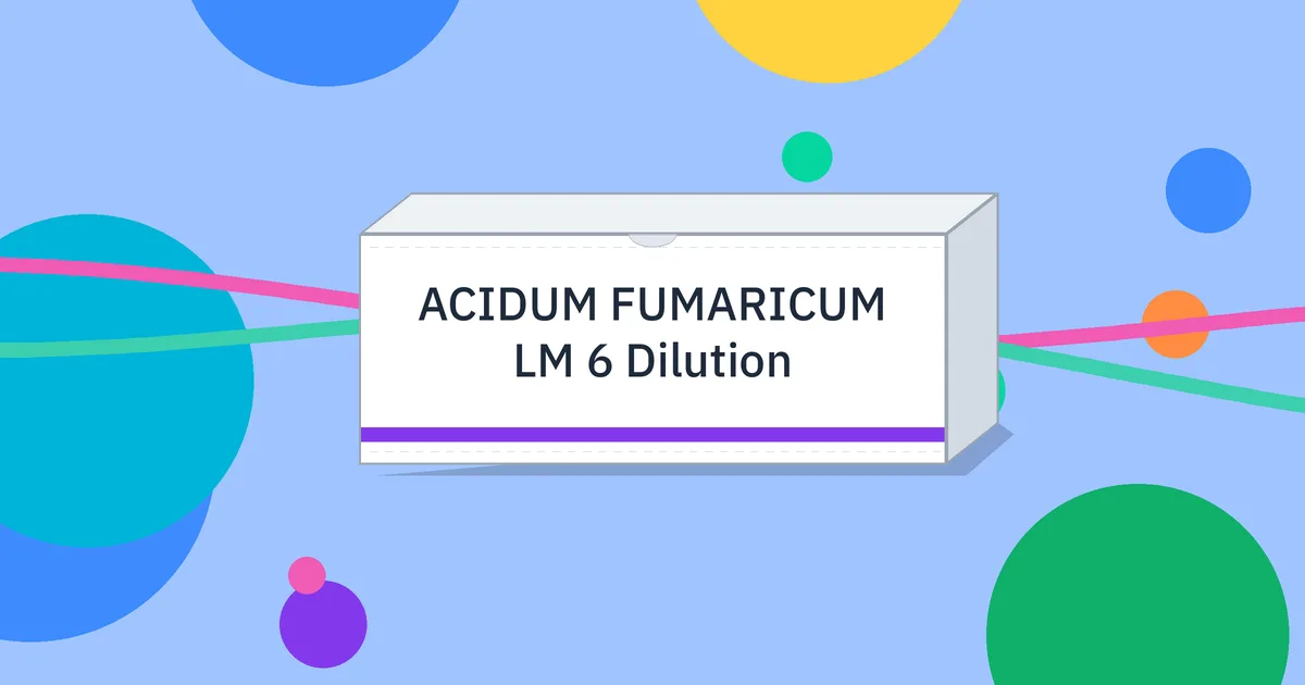 Symbolbild: Packung mit der Aufschrift ACIDUM FUMARICUM LM 6 Dilution (PZN 13274331) – Verfügbarkeit und Bezug in Apotheken in Frankfurt am Main