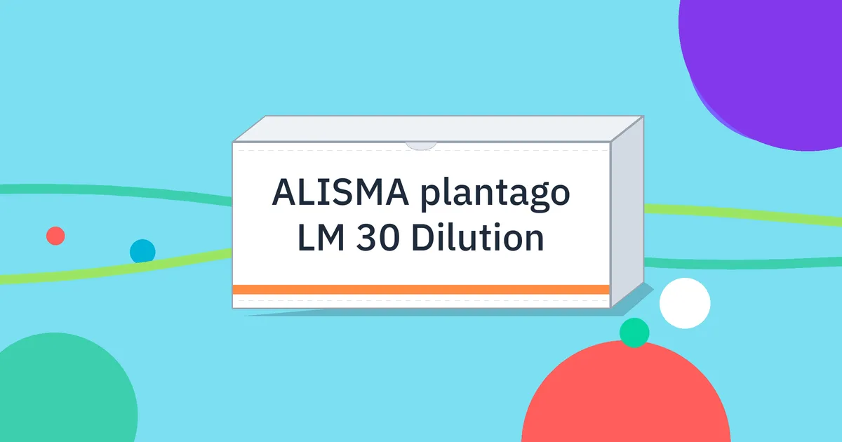 Symbolbild: Packung mit der Aufschrift ALISMA plantago LM 30 Dilution (PZN 13310825) – Verfügbarkeit und Bezug in Apotheken in Frankfurt am Main