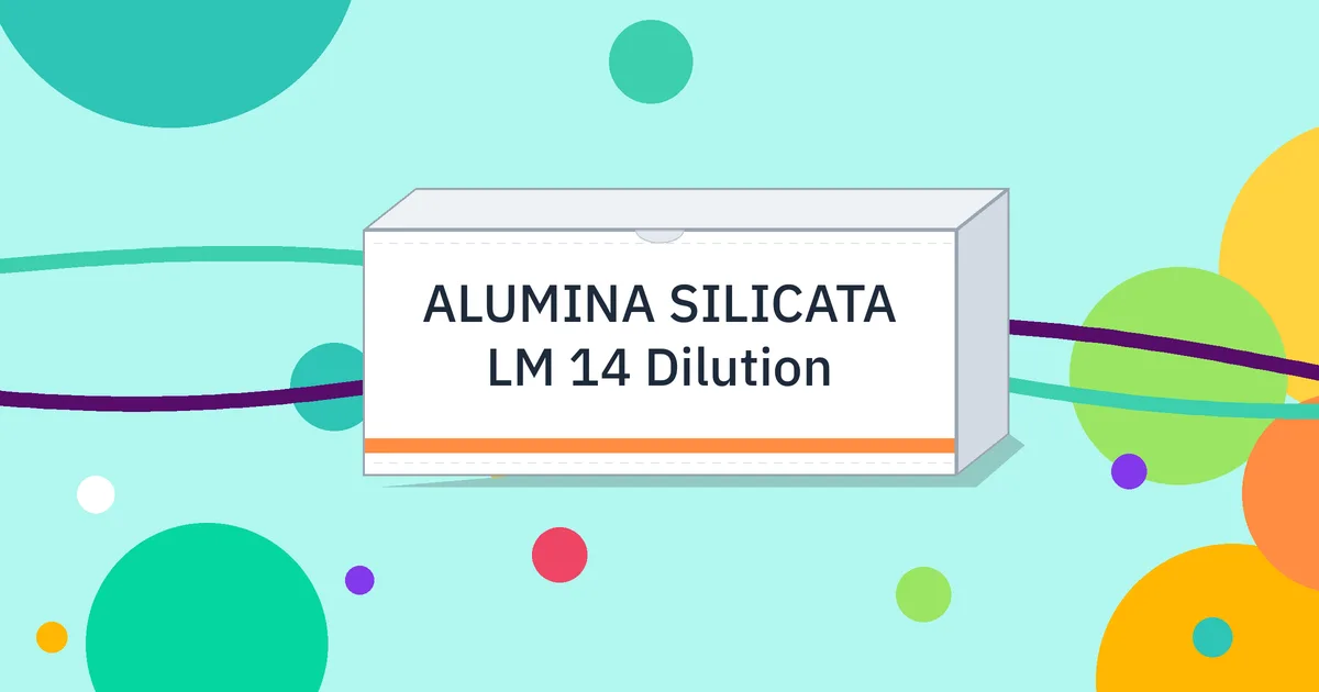 Symbolbild: Packung mit der Aufschrift ALUMINA SILICATA LM 14 Dilution (PZN 12758908) – Verfügbarkeit und Bezug in Apotheken in Frankfurt am Main