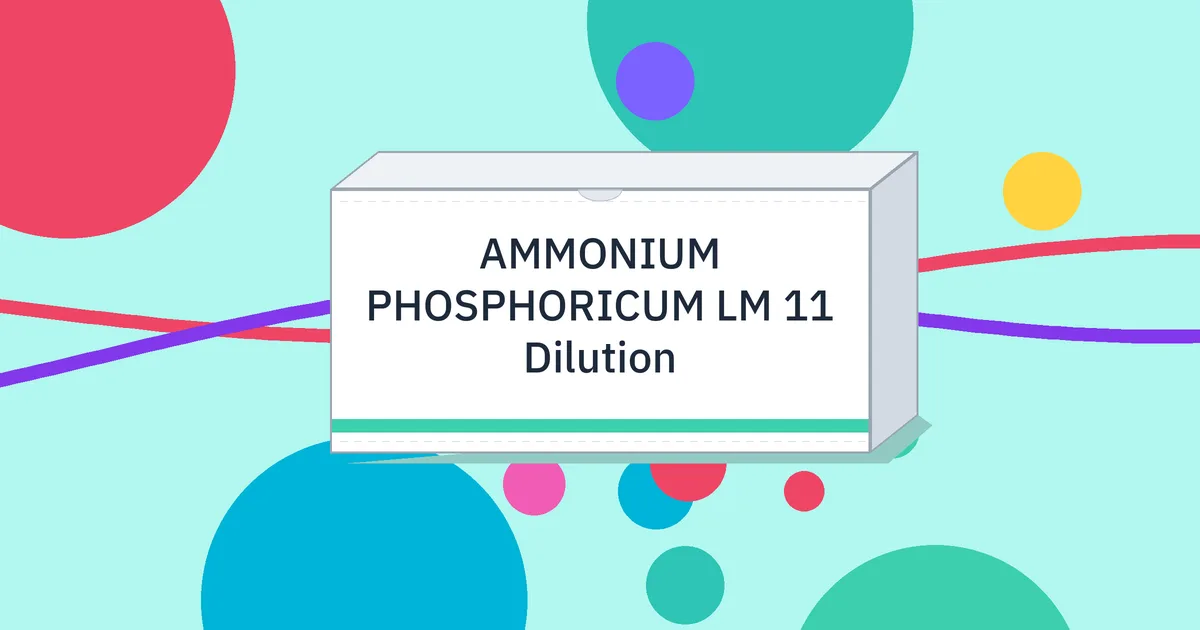 Symbolbild: Packung mit der Aufschrift AMMONIUM PHOSPHORICUM LM 11 Dilution (PZN 13322254) – Verfügbarkeit und Bezug in Apotheken in Frankfurt am Main