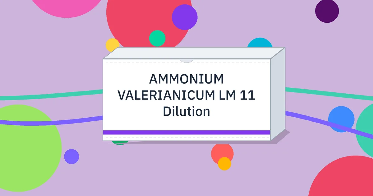 Symbolbild: Packung mit der Aufschrift AMMONIUM VALERIANICUM LM 11 Dilution (PZN 13323667) – Verfügbarkeit und Bezug in Apotheken in Frankfurt am Main