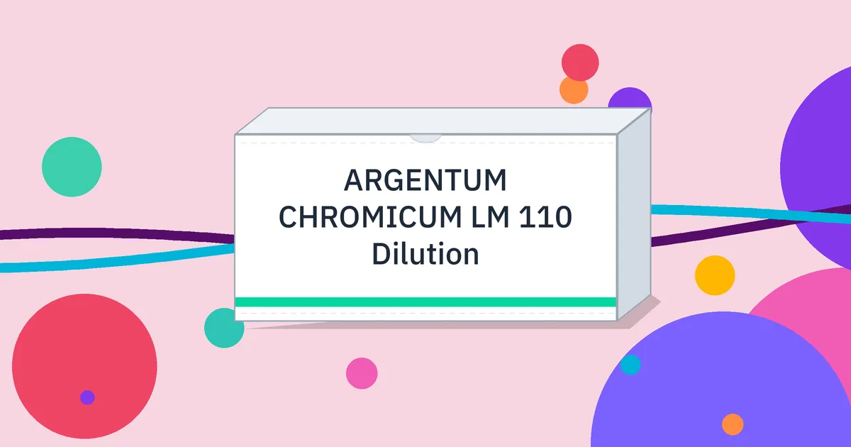 Symbolbild: Packung mit der Aufschrift ARGENTUM CHROMICUM LM 110 Dilution (PZN 13390072) – Verfügbarkeit und Bezug in Apotheken in Frankfurt am Main