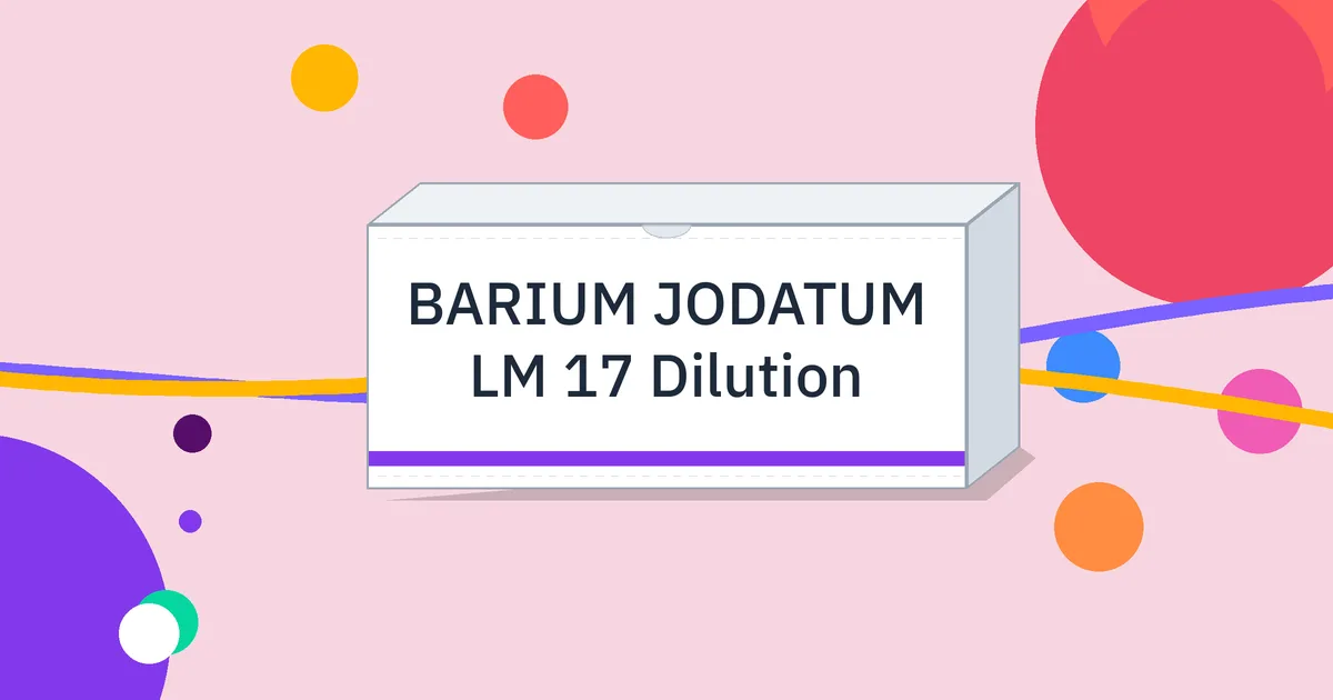 Symbolbild: Packung mit der Aufschrift BARIUM JODATUM LM 17 Dilution (PZN 12789903) – Verfügbarkeit und Bezug in Apotheken in Frankfurt am Main