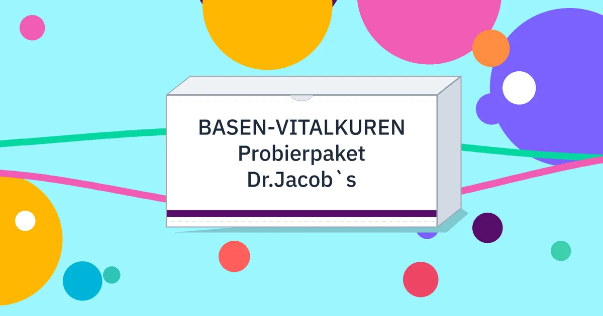 Symbolbild: Packung mit der Aufschrift BASEN-VITALKUREN Probierpaket Dr.Jacob`s (PZN 16896978) – Verfügbarkeit und Bezug in Apotheken in Frankfurt am Main