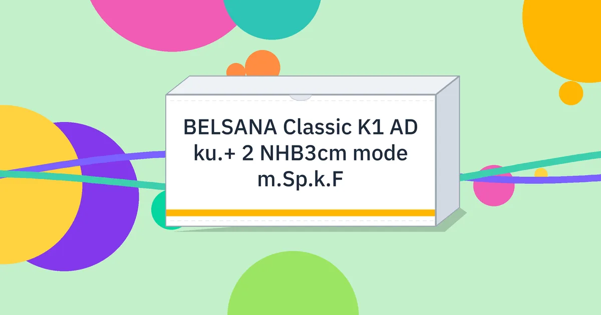 Symbolbild: Packung mit der Aufschrift BELSANA Classic K1 AD ku.+ 2 NHB3cm mode m.Sp.k.F (PZN 19255079) – Verfügbarkeit und Bezug in Apotheken in Frankfurt am Main