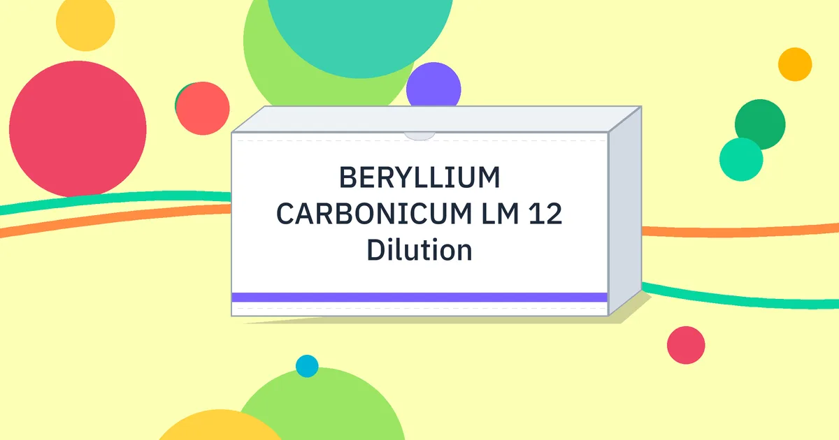Symbolbild: Packung mit der Aufschrift BERYLLIUM CARBONICUM LM 12 Dilution (PZN 13384120) – Verfügbarkeit und Bezug in Apotheken in Frankfurt am Main