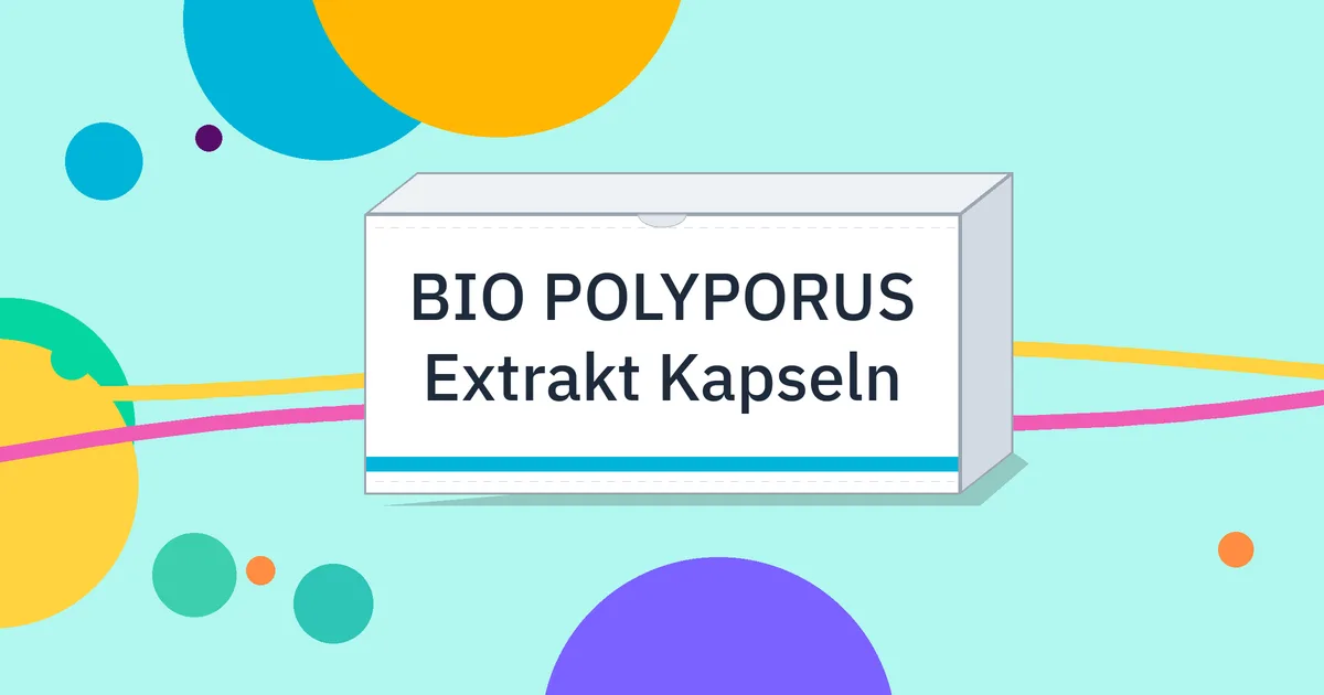 Symbolbild: Packung mit der Aufschrift BIO POLYPORUS Extrakt Kapseln (PZN 20326755) – Verfügbarkeit und Bezug in Apotheken in Frankfurt am Main