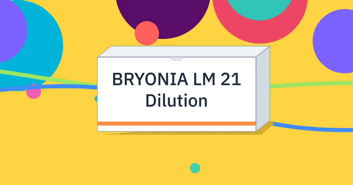 Symbolbild: Packung mit der Aufschrift BRYONIA LM 21 Dilution (PZN 12797067) – Verfügbarkeit und Bezug in Apotheken in Frankfurt am Main