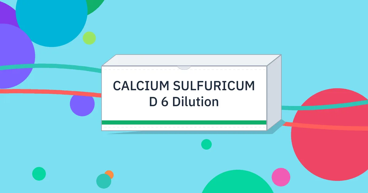 Symbolbild: Packung mit der Aufschrift CALCIUM SULFURICUM D 6 Dilution (PZN 04209783) – Verfügbarkeit und Bezug in Apotheken in Frankfurt am Main