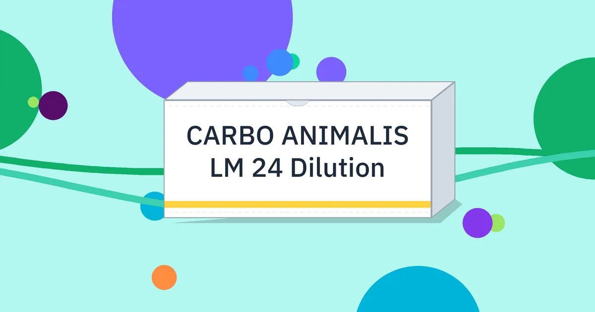 Symbolbild: Packung mit der Aufschrift CARBO ANIMALIS LM 24 Dilution (PZN 12809209) – Verfügbarkeit und Bezug in Apotheken in Frankfurt am Main
