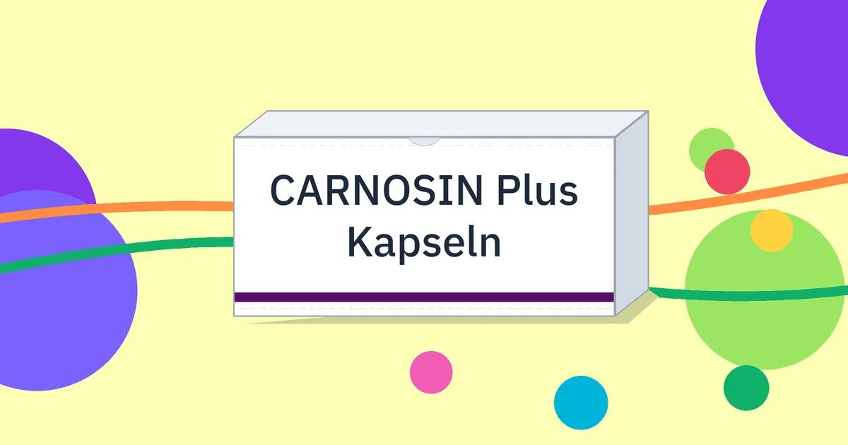 Symbolbild: Packung mit der Aufschrift CARNOSIN Plus Kapseln (PZN 01449908) – Verfügbarkeit und Bezug in Apotheken in Frankfurt am Main