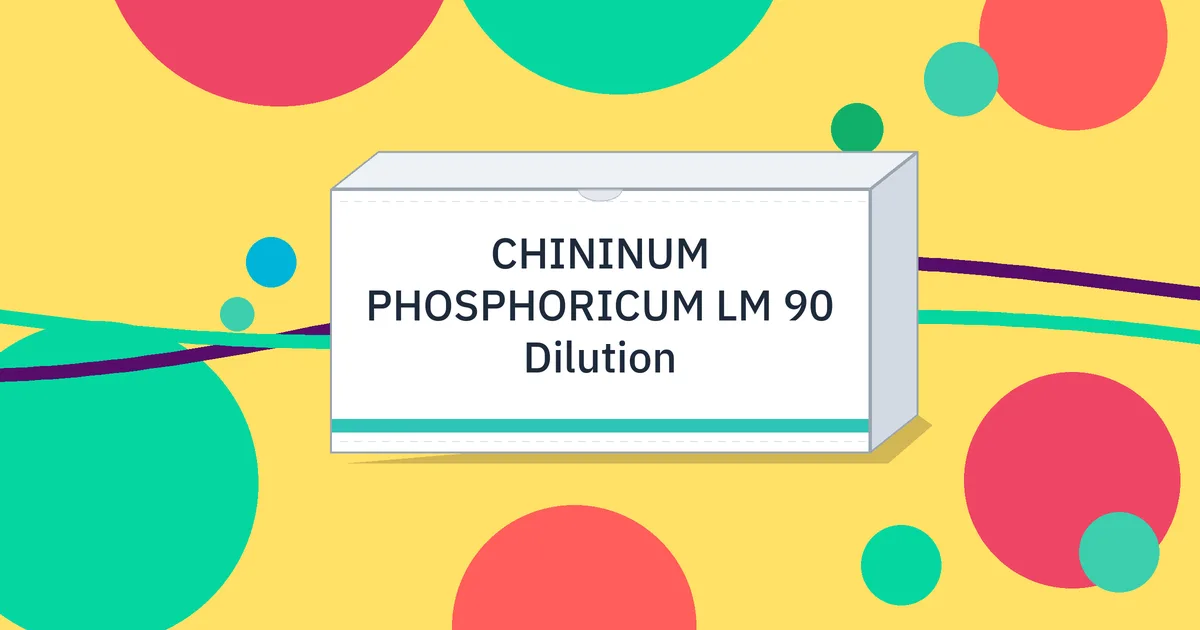 Symbolbild: Packung mit der Aufschrift CHININUM PHOSPHORICUM LM 90 Dilution (PZN 15867354) – Verfügbarkeit und Bezug in Apotheken in Frankfurt am Main