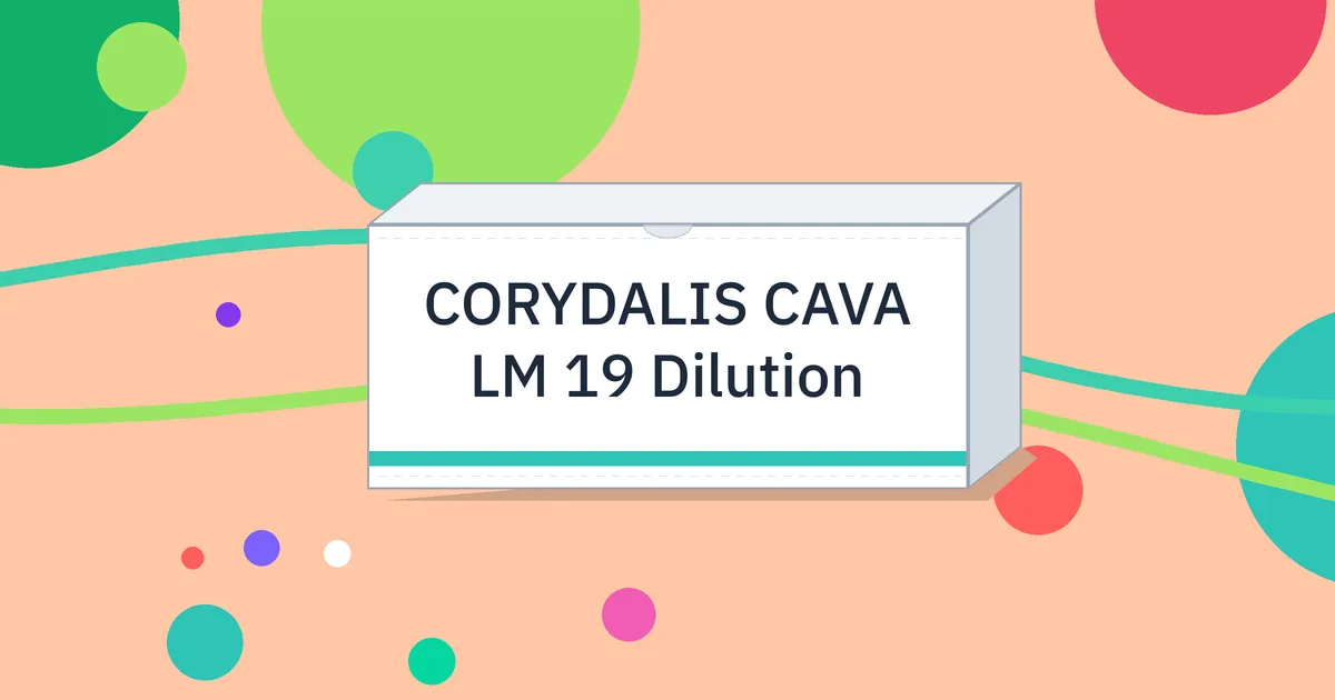 Symbolbild: Packung mit der Aufschrift CORYDALIS CAVA LM 19 Dilution (PZN 13453625) – Verfügbarkeit und Bezug in Apotheken in Frankfurt am Main