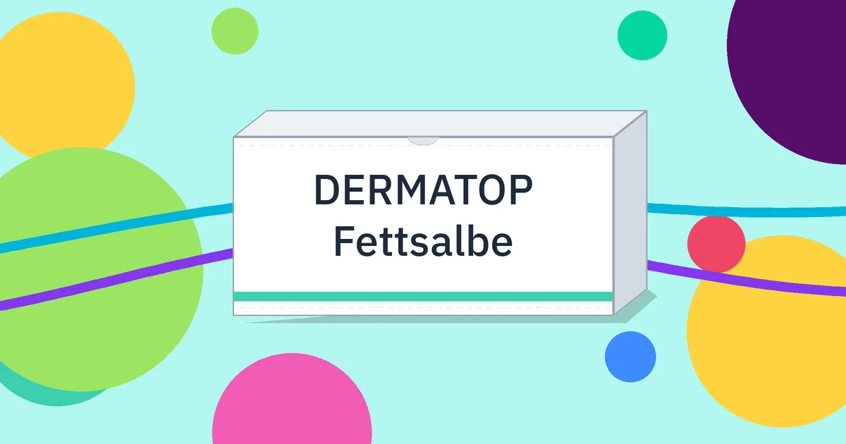 Symbolbild: Packung mit der Aufschrift DERMATOP Fettsalbe (PZN 03113029) – Verfügbarkeit und Bezug in Apotheken in Frankfurt am Main