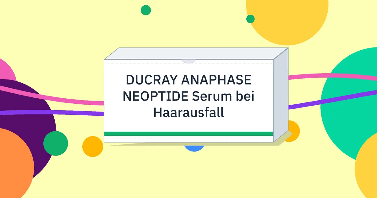 Symbolbild: Packung mit der Aufschrift DUCRAY ANAPHASE NEOPTIDE Serum bei Haarausfall (PZN 19643686) – Verfügbarkeit und Bezug in Apotheken in Frankfurt am Main