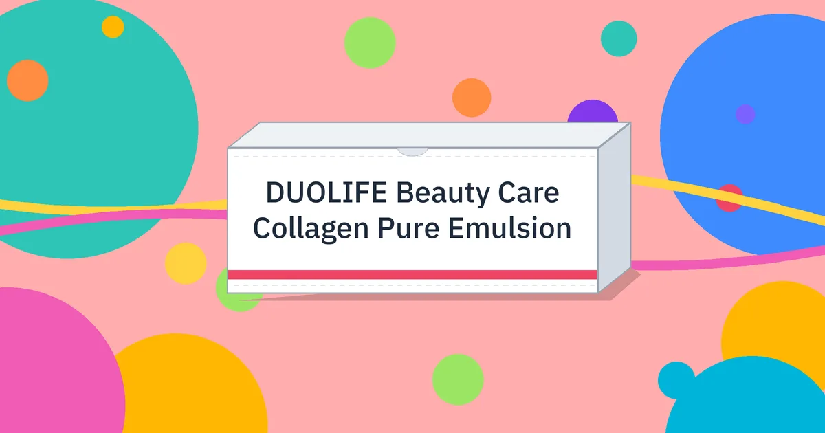 Symbolbild: Packung mit der Aufschrift DUOLIFE Beauty Care Collagen Pure Emulsion (PZN 18063679) – Verfügbarkeit und Bezug in Apotheken in Frankfurt am Main
