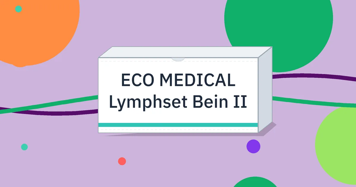 Symbolbild: Packung mit der Aufschrift ECO MEDICAL Lymphset Bein II (PZN 10107288) – Verfügbarkeit und Bezug in Apotheken in Frankfurt am Main