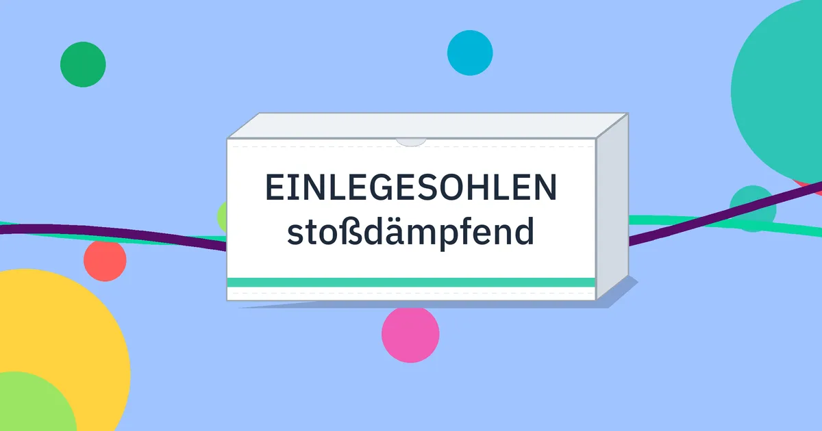 Symbolbild: Packung mit der Aufschrift EINLEGESOHLEN stoßdämpfend (PZN 02773031) – Verfügbarkeit und Bezug in Apotheken in Frankfurt am Main