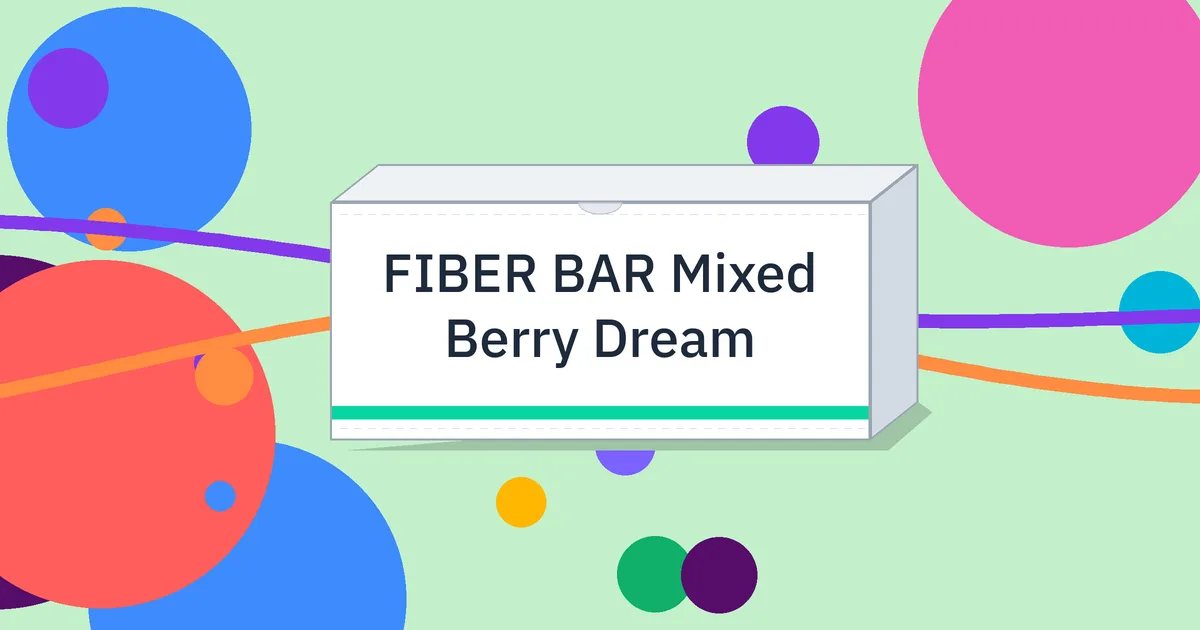 Symbolbild: Packung mit der Aufschrift FIBER BAR Mixed Berry Dream (PZN 12146737) – Verfügbarkeit und Bezug in Apotheken in Frankfurt am Main
