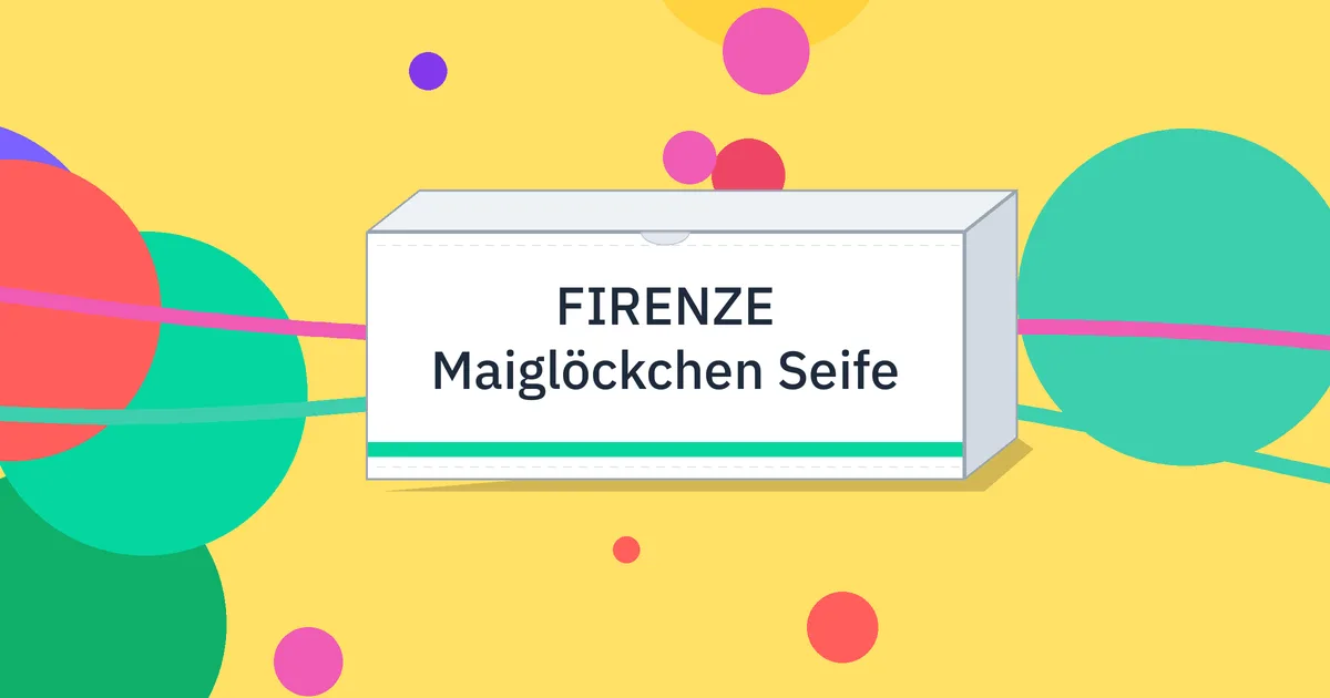 Symbolbild: Packung mit der Aufschrift FIRENZE Maiglöckchen Seife (PZN 14256743) – Verfügbarkeit und Bezug in Apotheken in Frankfurt am Main