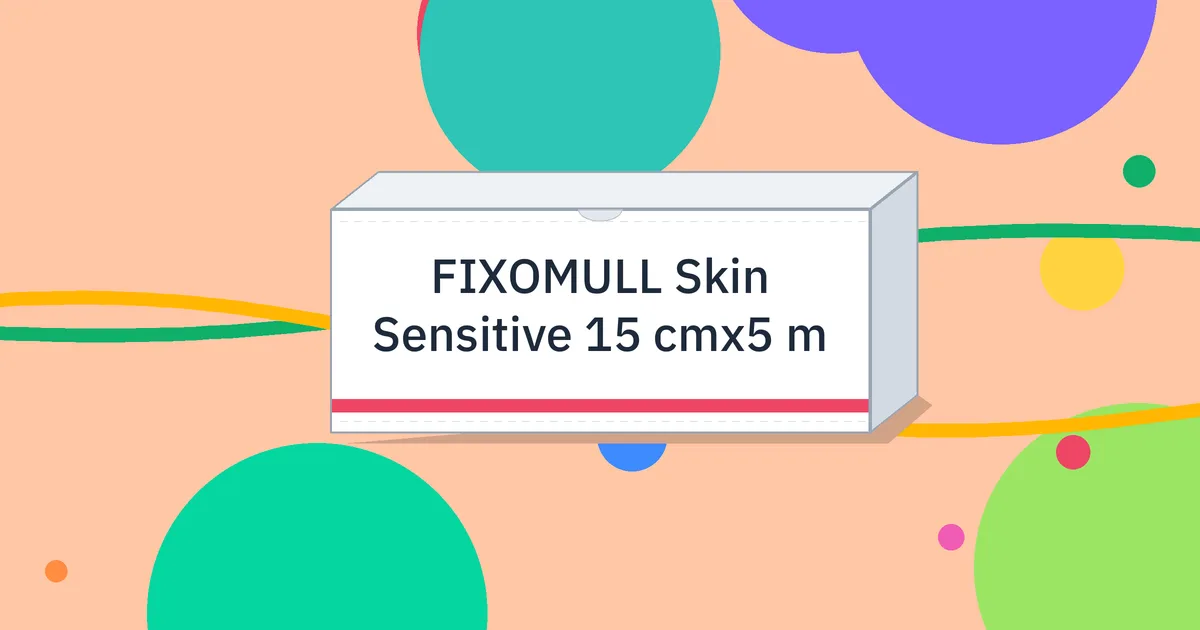 Symbolbild: Packung mit der Aufschrift FIXOMULL Skin Sensitive 15 cmx5 m (PZN 18166758) – Verfügbarkeit und Bezug in Apotheken in Frankfurt am Main