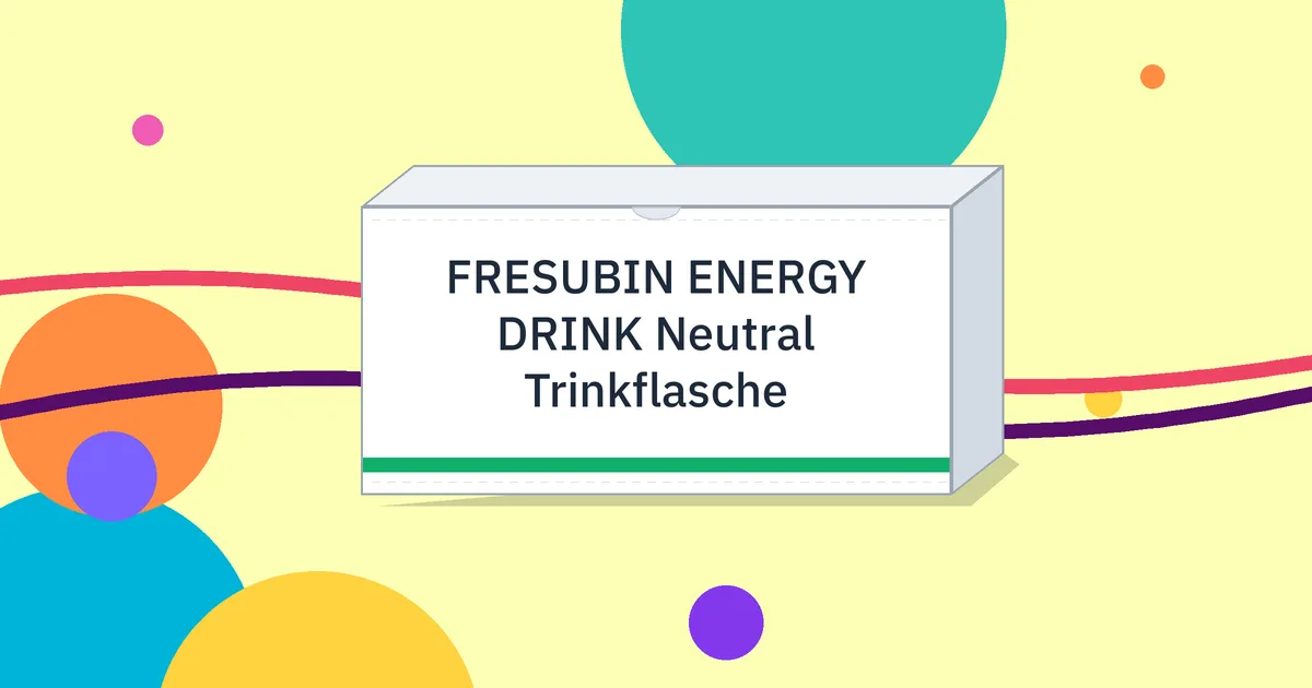 Symbolbild: Packung mit der Aufschrift FRESUBIN ENERGY DRINK Neutral Trinkflasche (PZN 01999661) – Verfügbarkeit und Bezug in Apotheken in Frankfurt am Main