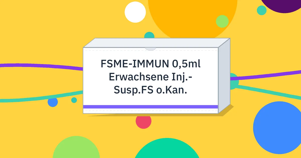 Symbolbild: Packung mit der Aufschrift FSME-IMMUN 0,5ml Erwachsene Inj.-Susp.FS o.Kan. (PZN 10259495) – Verfügbarkeit und Bezug in Apotheken in Frankfurt am Main