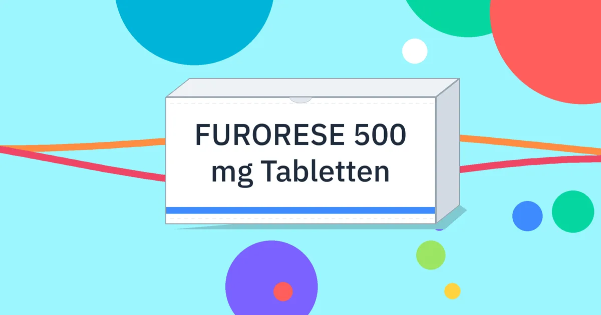 Symbolbild: Packung mit der Aufschrift FURORESE 500 mg Tabletten (PZN 04799804) – Verfügbarkeit und Bezug in Apotheken in Frankfurt am Main