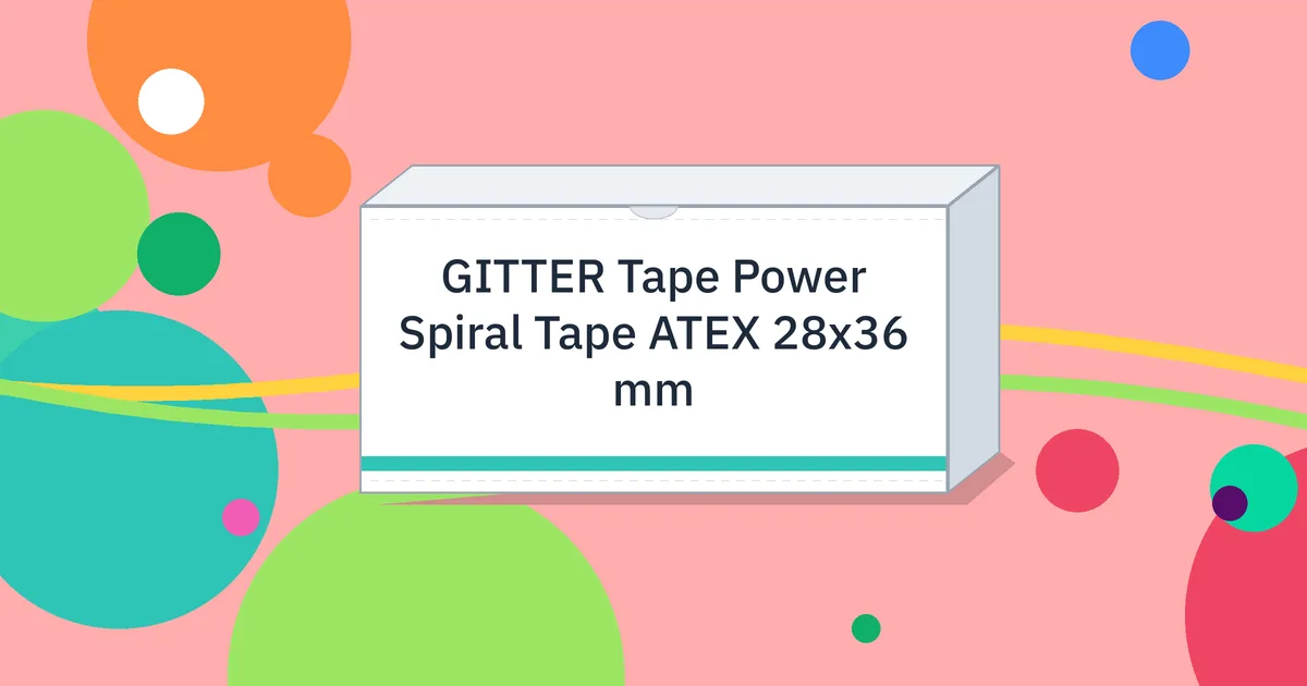 Symbolbild: Packung mit der Aufschrift GITTER Tape Power Spiral Tape ATEX 28x36 mm (PZN 06937334) – Verfügbarkeit und Bezug in Apotheken in Frankfurt am Main