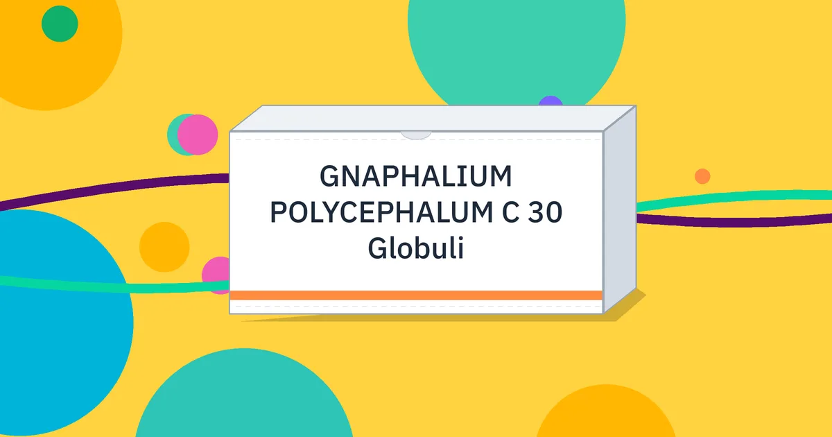 Symbolbild: Packung mit der Aufschrift GNAPHALIUM POLYCEPHALUM C 30 Globuli (PZN 04219008) – Verfügbarkeit und Bezug in Apotheken in Frankfurt am Main