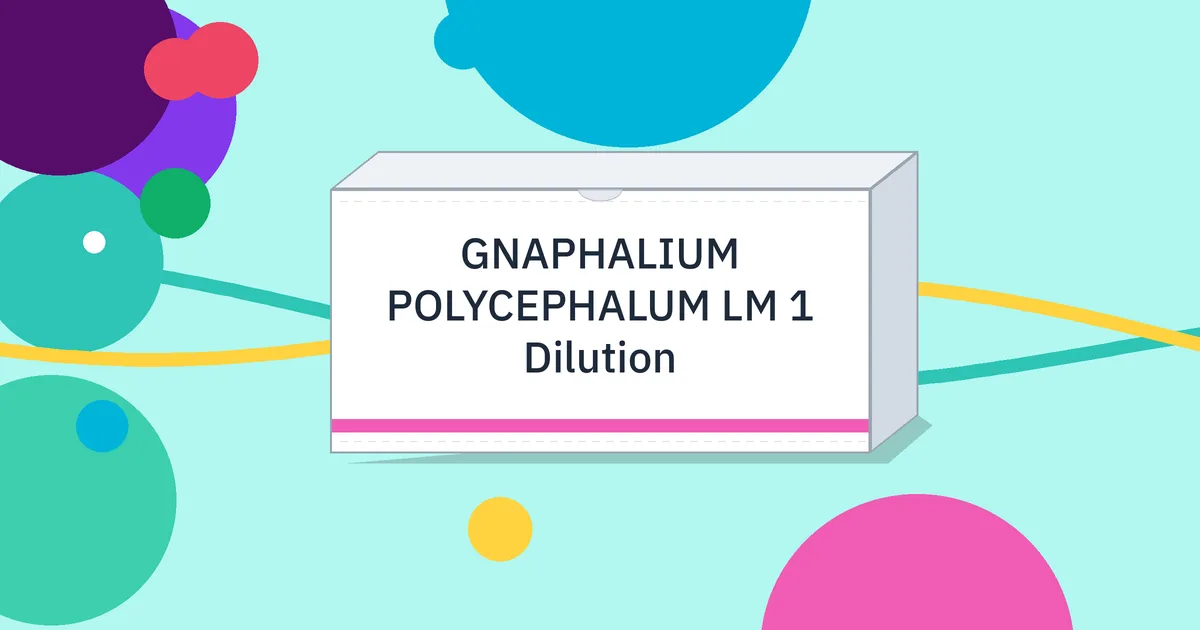 Symbolbild: Packung mit der Aufschrift GNAPHALIUM POLYCEPHALUM LM 1 Dilution (PZN 13544977) – Verfügbarkeit und Bezug in Apotheken in Frankfurt am Main