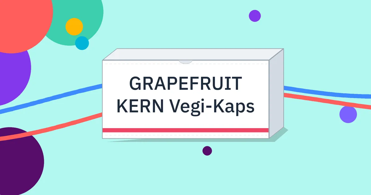 Symbolbild: Packung mit der Aufschrift GRAPEFRUIT KERN Vegi-Kaps (PZN 13747137) – Verfügbarkeit und Bezug in Apotheken in Frankfurt am Main