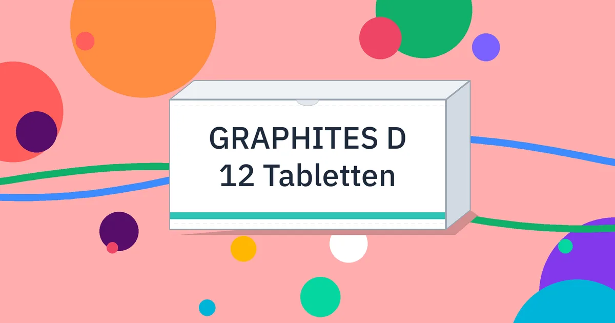 Symbolbild: Packung mit der Aufschrift GRAPHITES D 12 Tabletten (PZN 02114995) – Verfügbarkeit und Bezug in Apotheken in Frankfurt am Main
