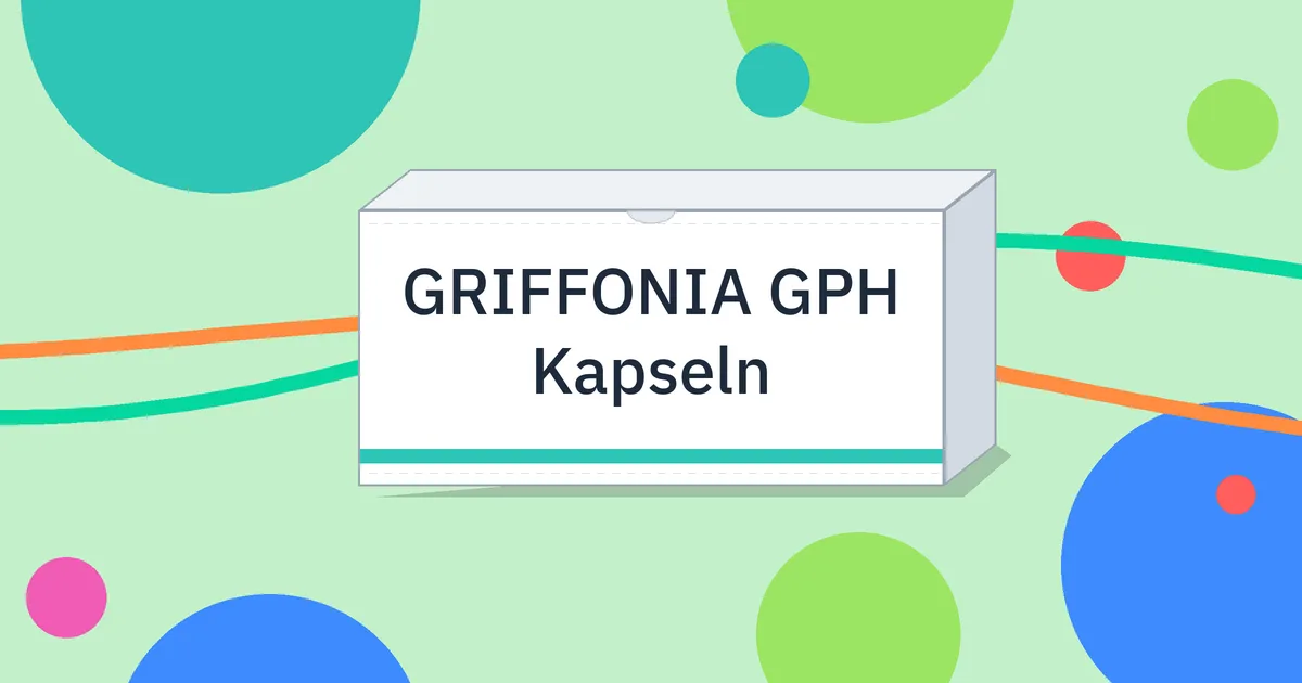 Symbolbild: Packung mit der Aufschrift GRIFFONIA GPH Kapseln (PZN 09377597) – Verfügbarkeit und Bezug in Apotheken in Frankfurt am Main