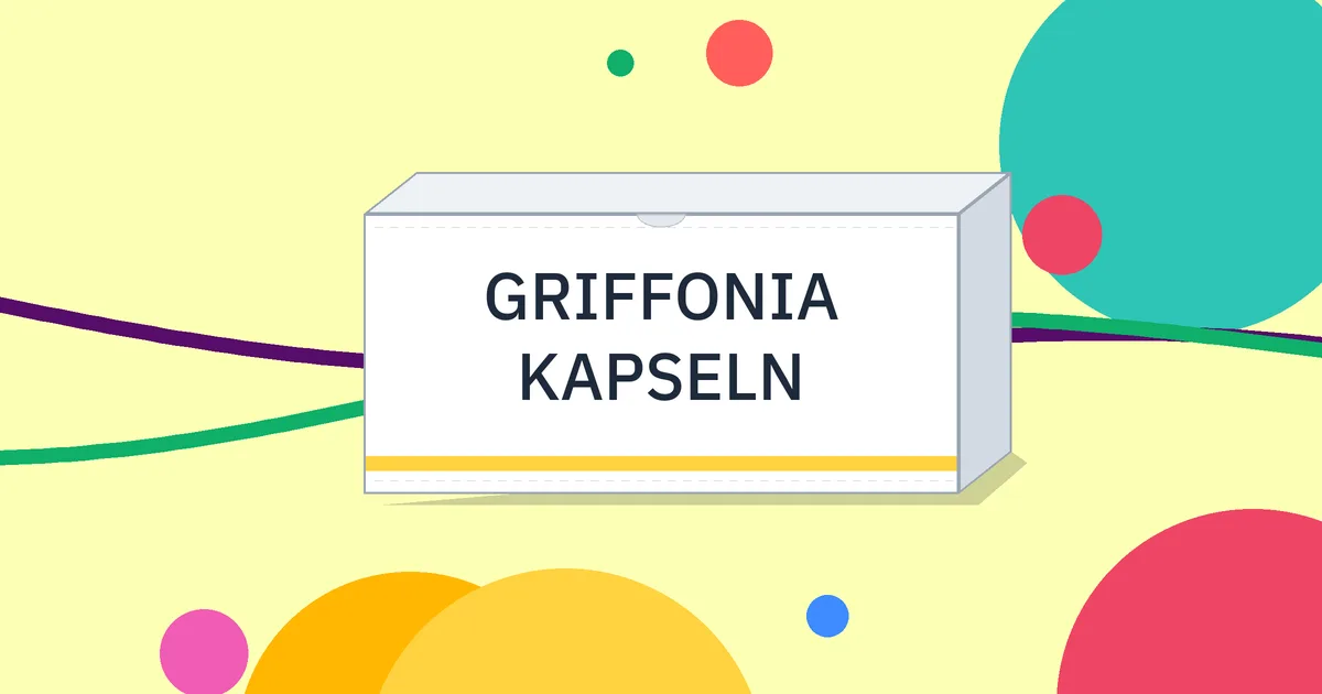 Symbolbild: Packung mit der Aufschrift GRIFFONIA KAPSELN (PZN 10323827) – Verfügbarkeit und Bezug in Apotheken in Frankfurt am Main
