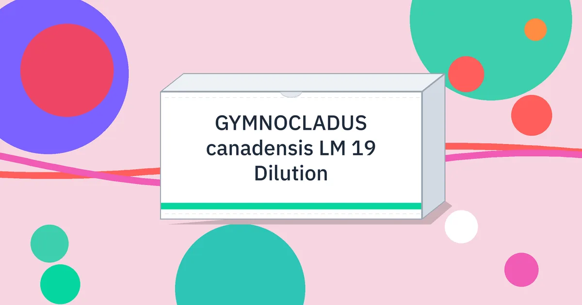 Symbolbild: Packung mit der Aufschrift GYMNOCLADUS canadensis LM 19 Dilution (PZN 13548969) – Verfügbarkeit und Bezug in Apotheken in Frankfurt am Main