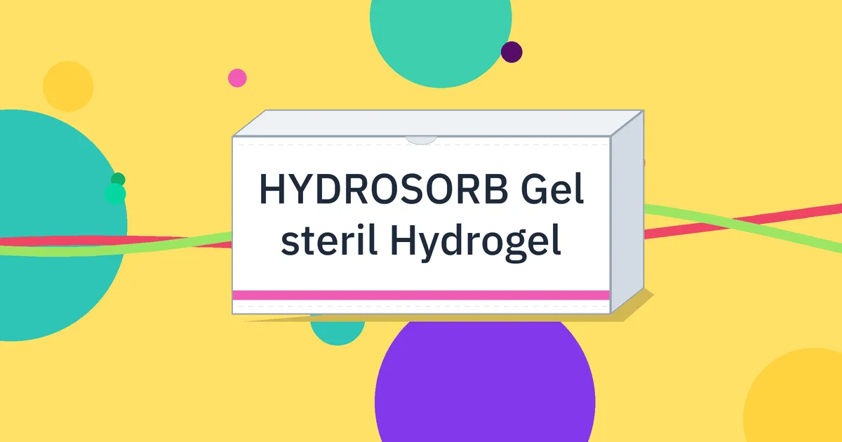 Symbolbild: Packung mit der Aufschrift HYDROSORB Gel steril Hydrogel (PZN 05398295) – Verfügbarkeit und Bezug in Apotheken in Frankfurt am Main
