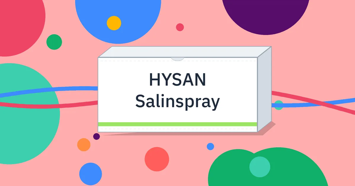 Symbolbild: Packung mit der Aufschrift HYSAN Salinspray (PZN 13947014) – Verfügbarkeit und Bezug in Apotheken in Frankfurt am Main