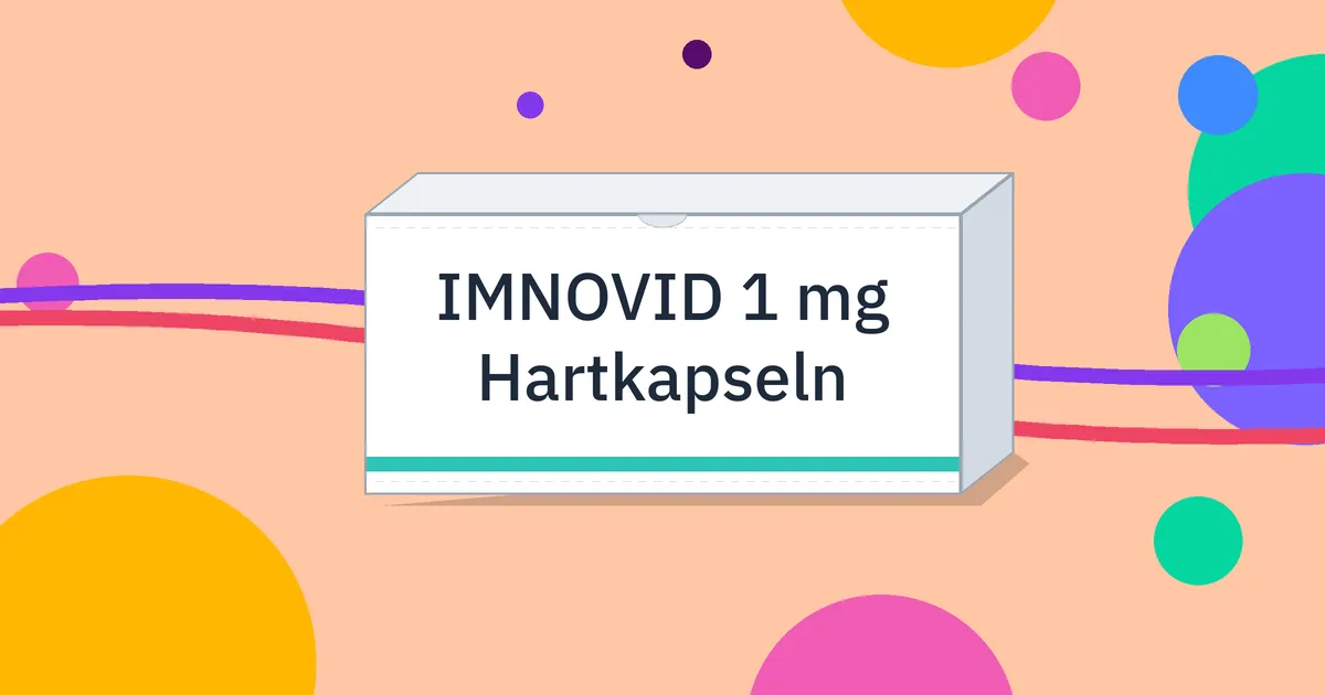 Symbolbild: Packung mit der Aufschrift IMNOVID 1 mg Hartkapseln (PZN 12490883) – Verfügbarkeit und Bezug in Apotheken in Frankfurt am Main