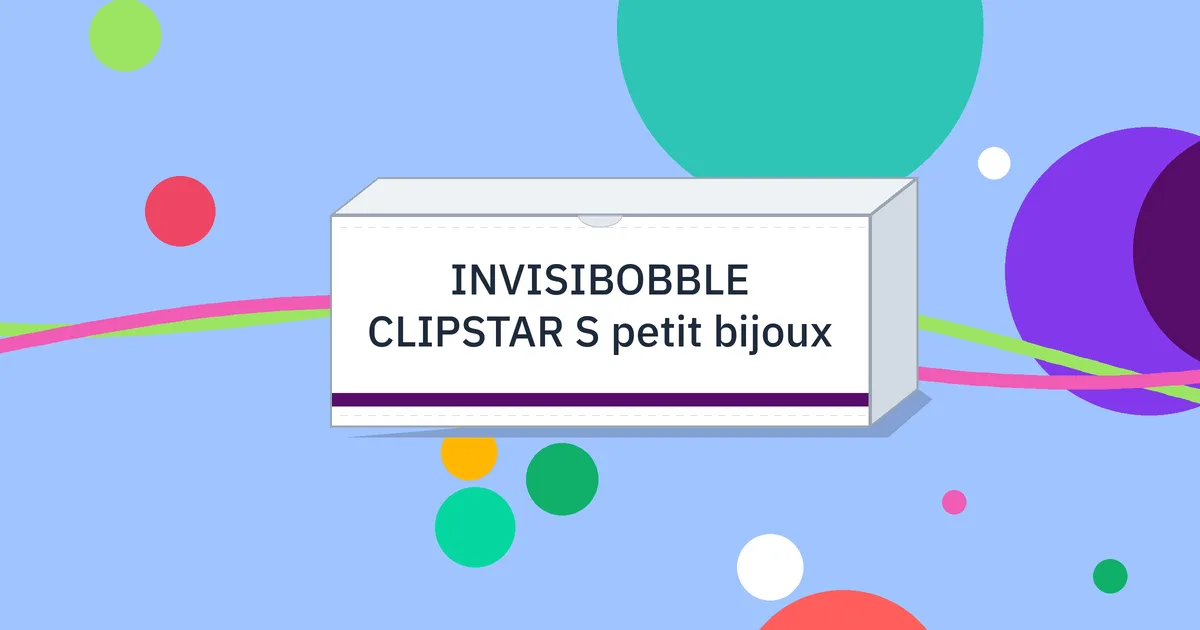 Symbolbild: Packung mit der Aufschrift INVISIBOBBLE CLIPSTAR S petit bijoux (PZN 20159599) – Verfügbarkeit und Bezug in Apotheken in Frankfurt am Main