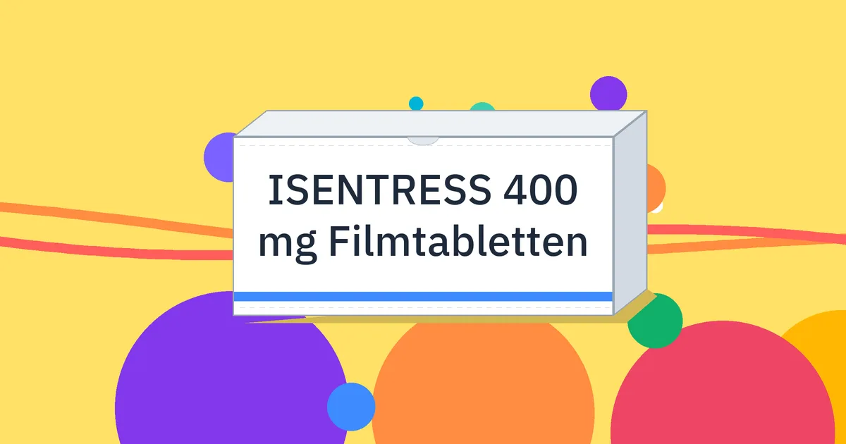 Symbolbild: Packung mit der Aufschrift ISENTRESS 400 mg Filmtabletten (PZN 10995610) – Verfügbarkeit und Bezug in Apotheken in Frankfurt am Main