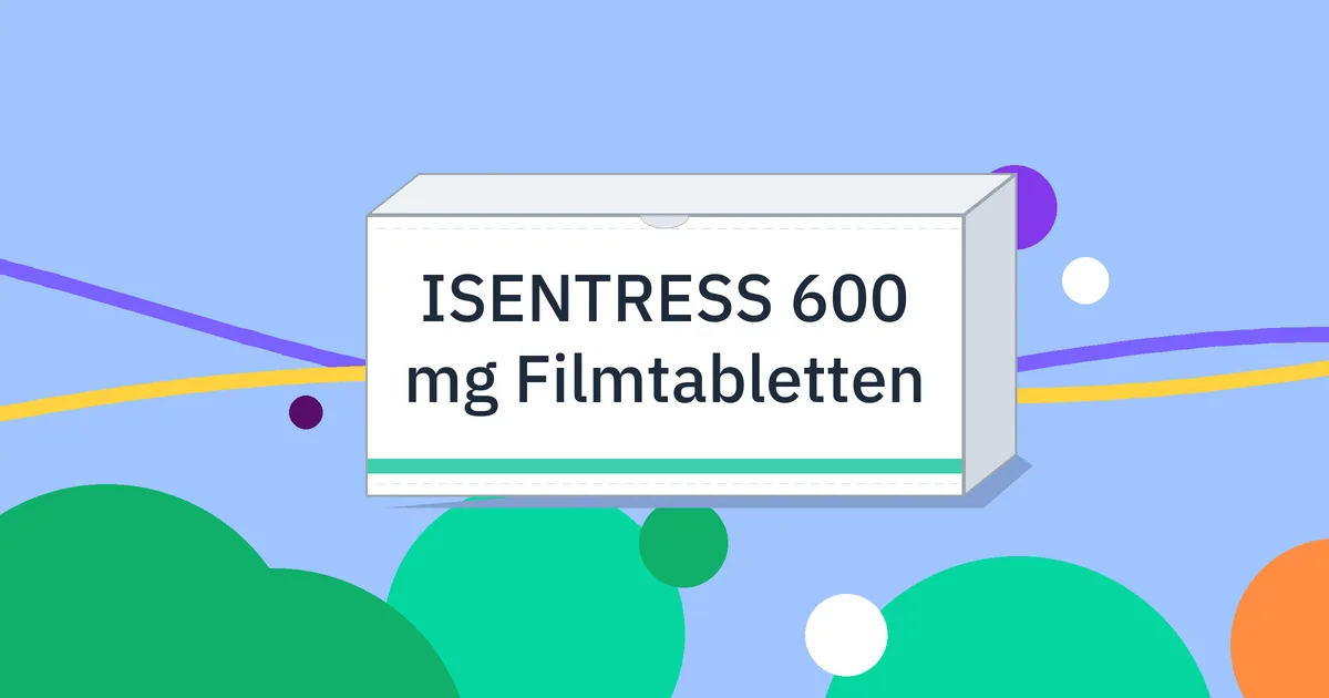 Symbolbild: Packung mit der Aufschrift ISENTRESS 600 mg Filmtabletten (PZN 15238316) – Verfügbarkeit und Bezug in Apotheken in Frankfurt am Main