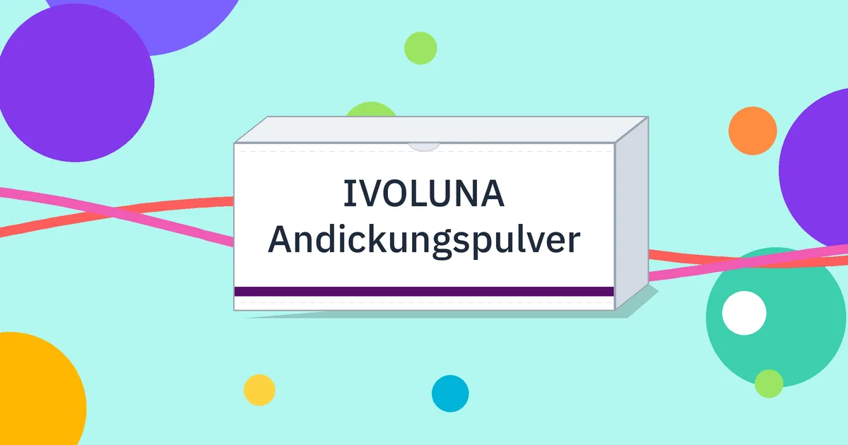 Symbolbild: Packung mit der Aufschrift IVOLUNA Andickungspulver (PZN 20284873) – Verfügbarkeit und Bezug in Apotheken in Frankfurt am Main