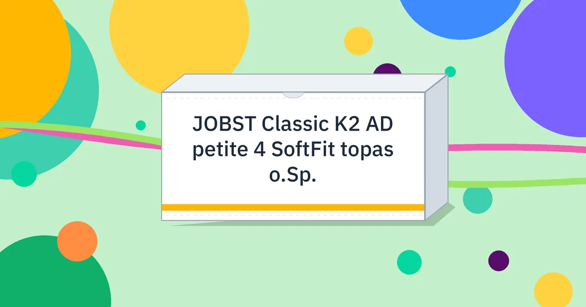 Symbolbild: Packung mit der Aufschrift JOBST Classic K2 AD petite 4 SoftFit topas o.Sp. (PZN 14222448) – Verfügbarkeit und Bezug in Apotheken in Frankfurt am Main