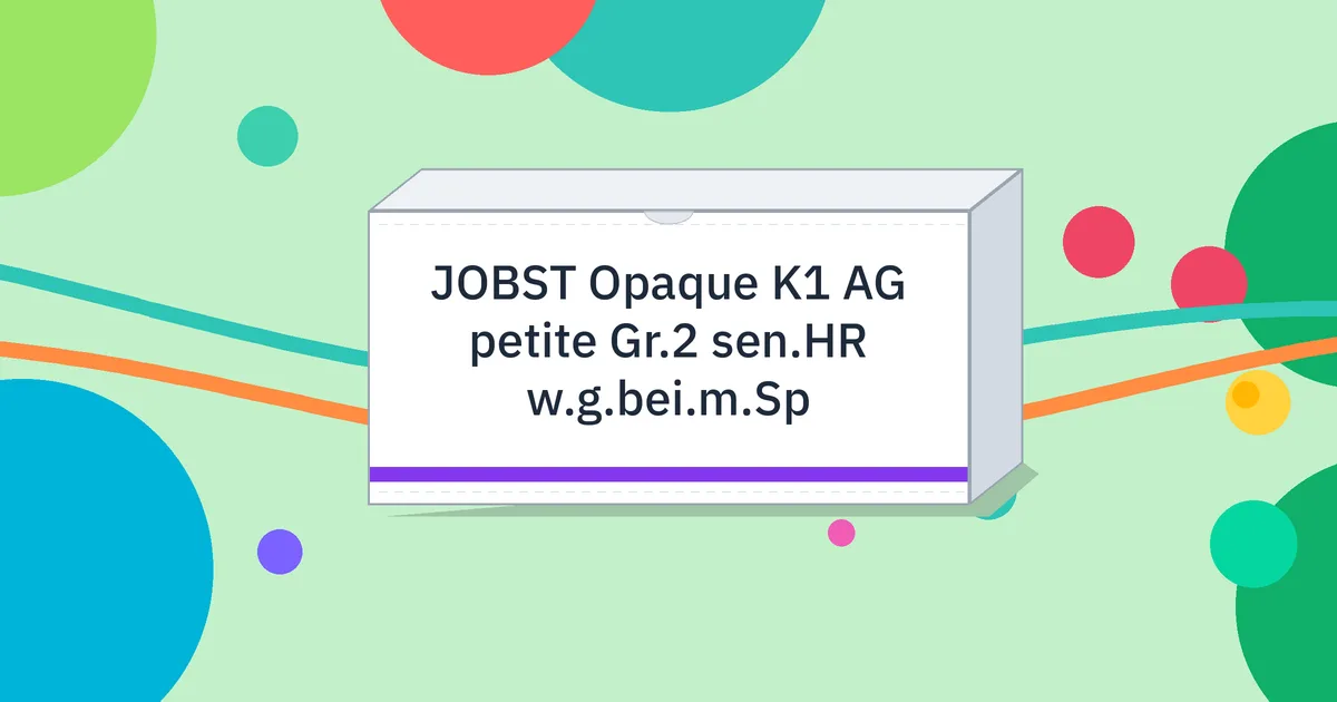 Symbolbild: Packung mit der Aufschrift JOBST Opaque K1 AG petite Gr.2 sen.HR w.g.bei.m.Sp (PZN 16269388) – Verfügbarkeit und Bezug in Apotheken in Frankfurt am Main