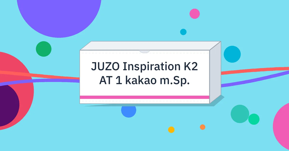 Symbolbild: Packung mit der Aufschrift JUZO Inspiration K2 AT 1 kakao m.Sp. (PZN 14926089) – Verfügbarkeit und Bezug in Apotheken in Frankfurt am Main