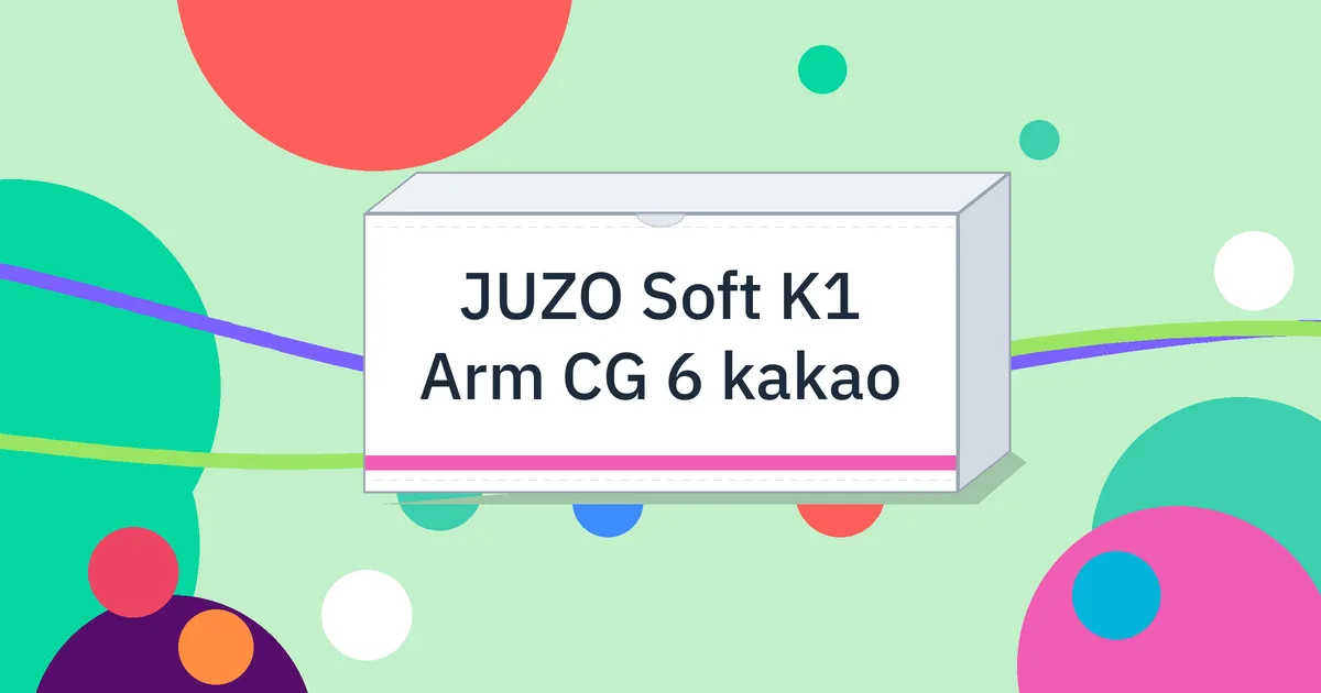 Symbolbild: Packung mit der Aufschrift JUZO Soft K1 Arm CG 6 kakao (PZN 15508632) – Verfügbarkeit und Bezug in Apotheken in Frankfurt am Main