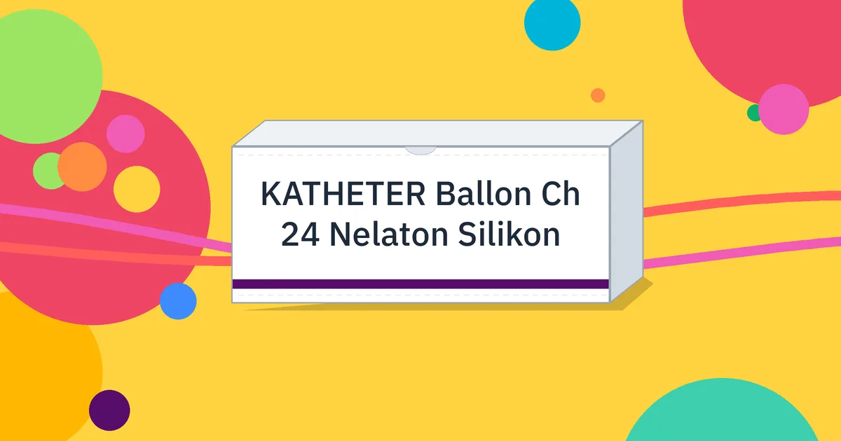 Symbolbild: Packung mit der Aufschrift KATHETER Ballon Ch 24 Nelaton Silikon (PZN 02441406) – Verfügbarkeit und Bezug in Apotheken in Frankfurt am Main
