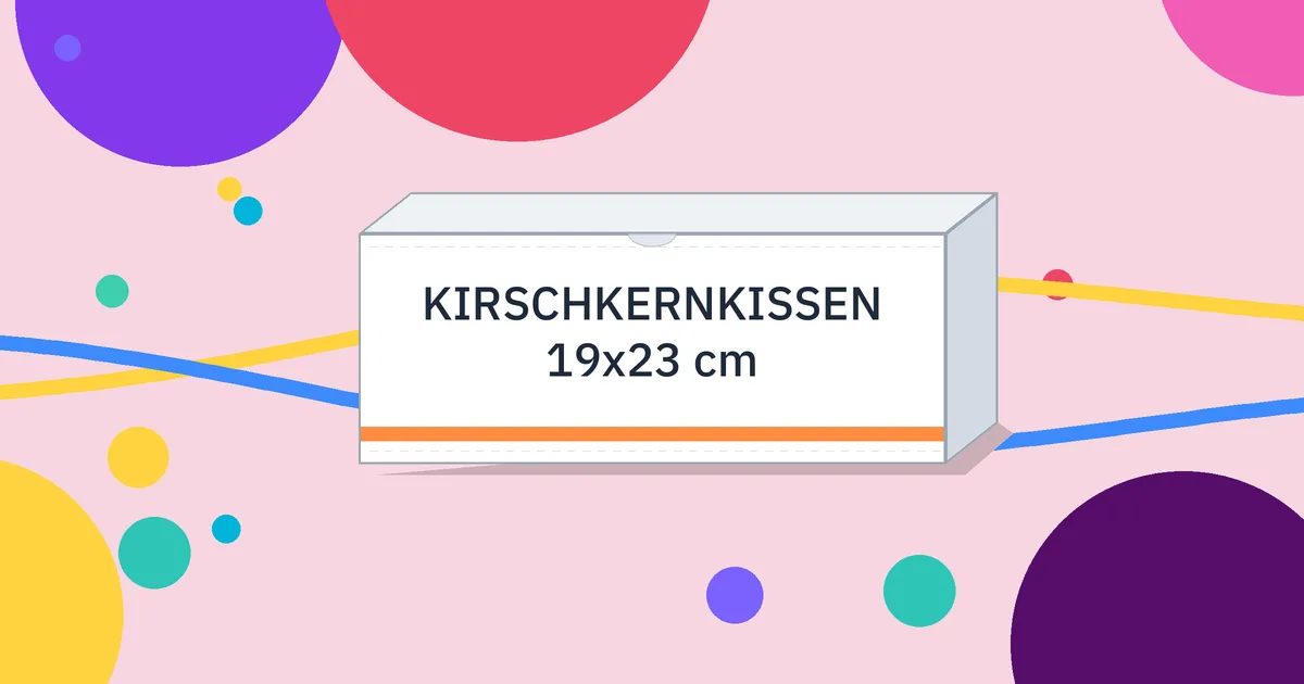Symbolbild: Packung mit der Aufschrift KIRSCHKERNKISSEN 19x23 cm (PZN 13511713) – Verfügbarkeit und Bezug in Apotheken in Frankfurt am Main